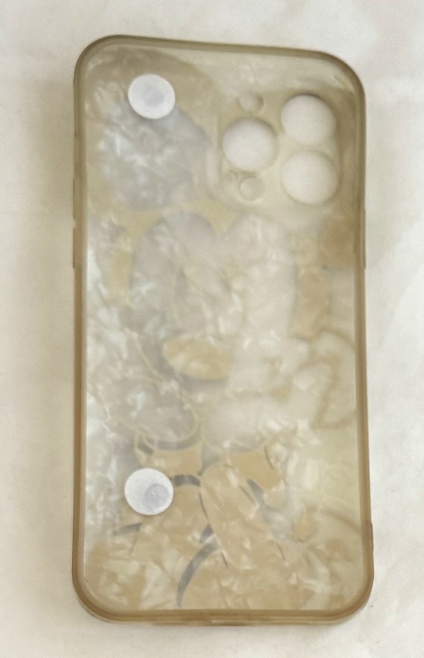 Mickey's Minnie Mouse iPhone 13 Pro Max Gold Transparent Soft Clear ...