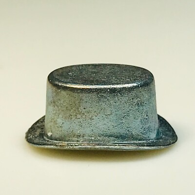 1985+ Monopoly TOP HAT PEWTER Token Replacement Game Piece Mover SILVER ...