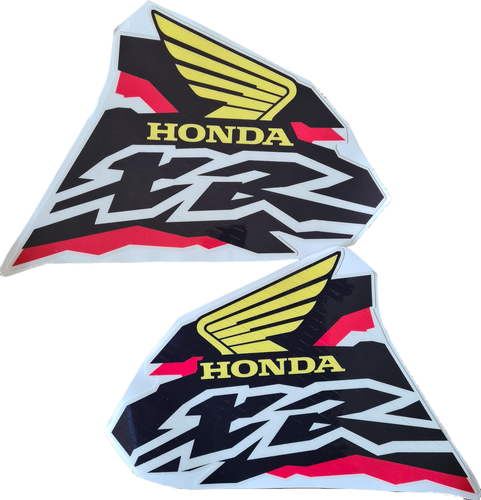Graphics Tank decals for Honda XR100R XR 100 98 Red black thick glossy ...
