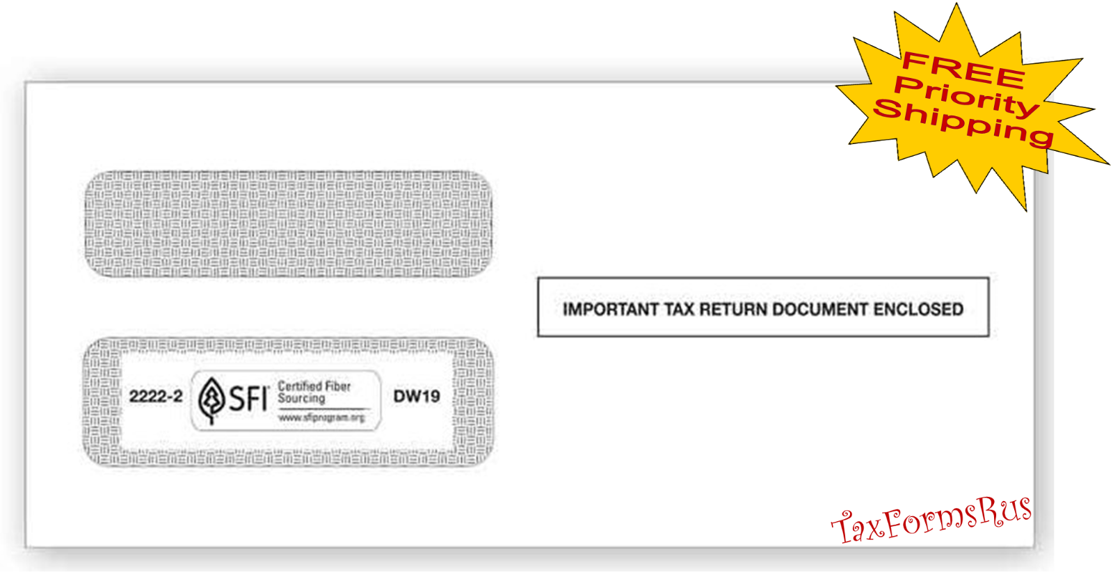 100pk 1098/1099 ENVELOPES for 3UP tax forms SELFSEAL 8-3/8"x3-7/8 ...