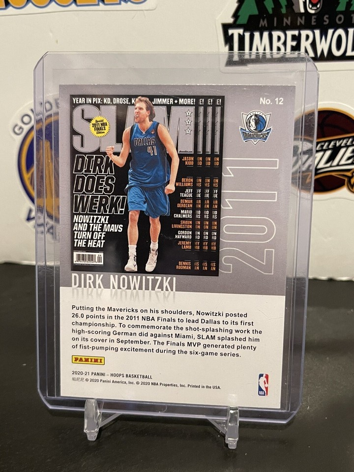 Dirk Nowitzki 2020-21 Panini NBA Hoops - Slam Magazine #12 Dallas ...