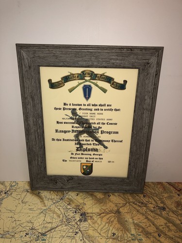 RANGER INDOCTRINATION PROGRAM DIPLOMA - U.S. ARMY / COMMEMORATIVE ...