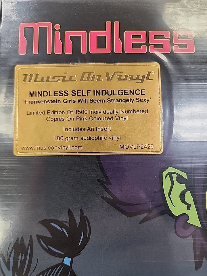 NEW SUPER RARE Mindless Self Indulgence - Frankenstein Girls PINK Vinyl ...