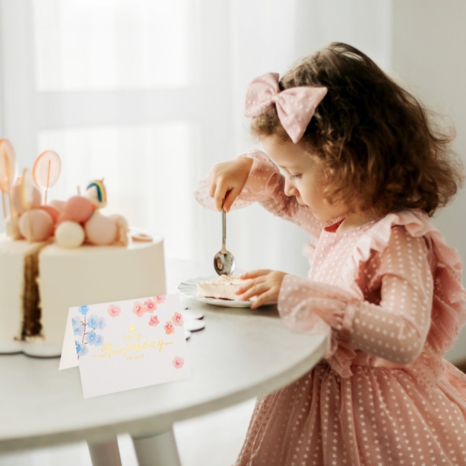 60 Pcs Assorted Folding Birthday Cards Paper Greeting Cards For Party ...