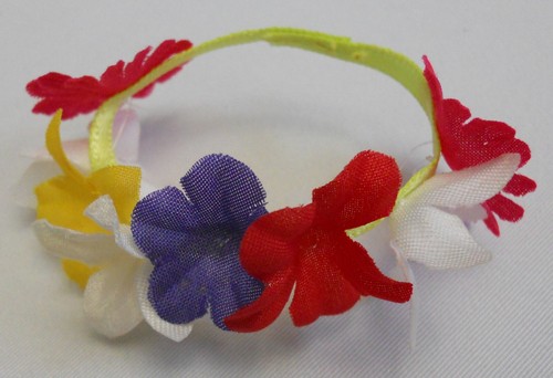 Vtg Polynesian Barbie Doll HAWAIIAN FLOWER LEI HEADBAND Wreath DOTW ...