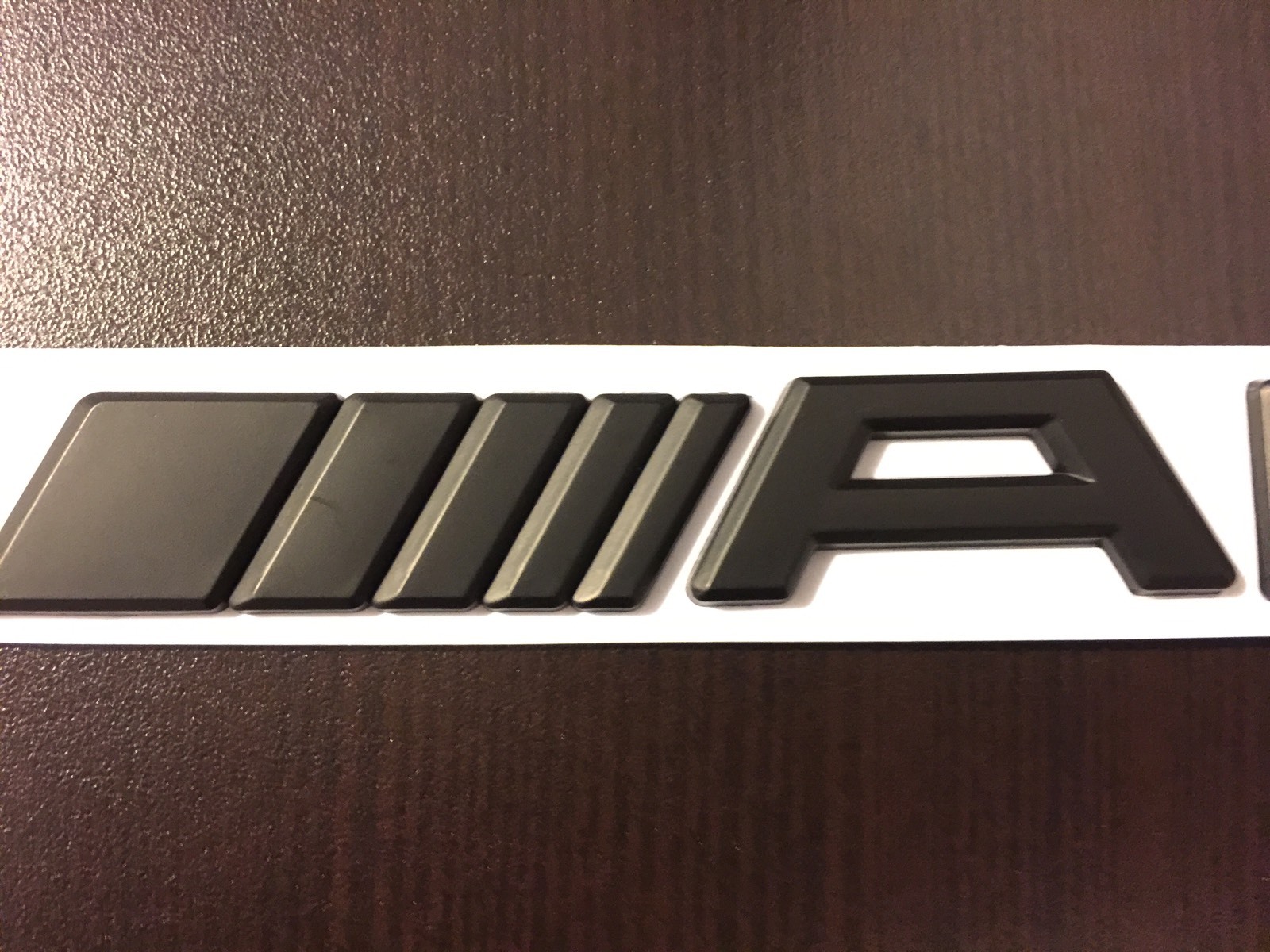 For MBZ AMG Emblem Black Trunk Badge Logo With 3 M Tape | eBay