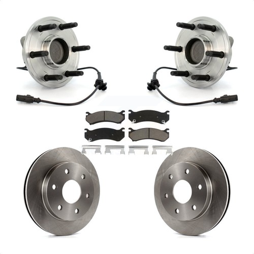 [Front] Hub Bearing Assembly Brake Rotor & Pads Kit For Chevrolet ...