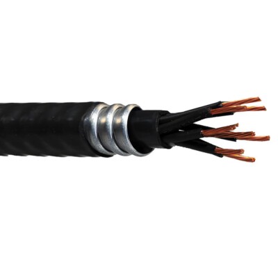 400' 14/7 Teck 90 With Ground AIA Interlocked Armor Power Cable Black ...