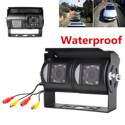 Dual Lens Reversing Camera RV Backup Camera Twin Adjustable Angle For ...