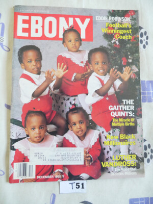 Ebony Magazine December 1985 Gaither Quints Eddie Robinson Luther ...