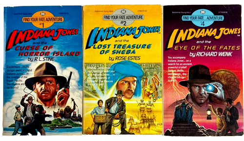Lot of 3 Find Your Fate Indiana Jones Adventure Gamebooks CYOA RPG 1st ...