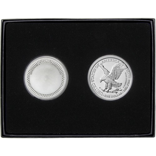 25 Years! Happy Birthday 1oz Silver Round & SAE BU Coin Gift Set by ...