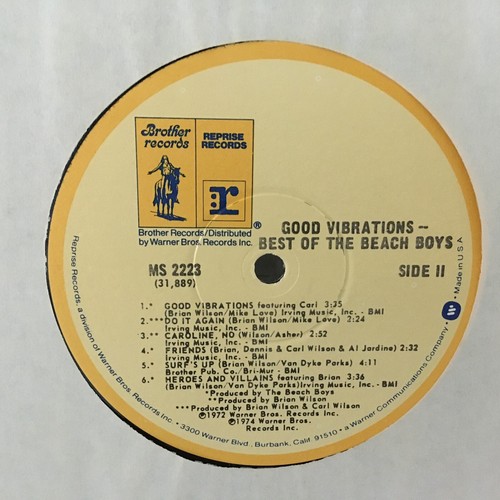 THE BEACH BOYS LP GOOD VIBRATIONS THE BEST OF | eBay