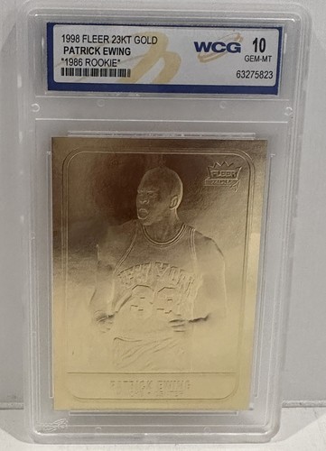 1998 Fleer 23kt Gold Patrick Ewing Trading Card | eBay