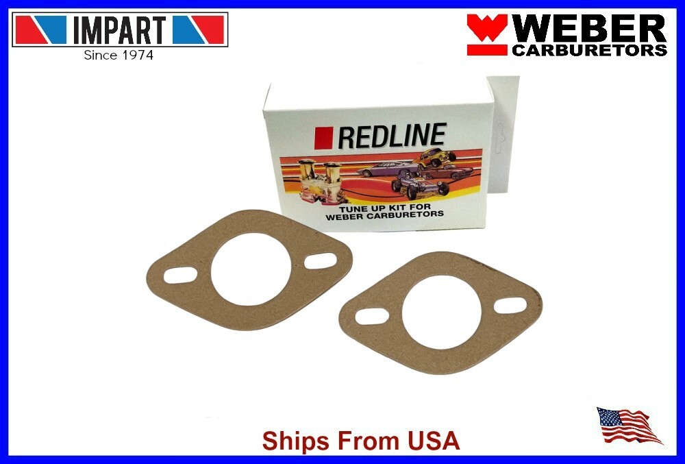 Weber Redline 34ICT 34ICH Carburetor Base Plate Gasket Set, 2 Gaskets ...