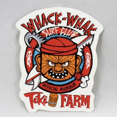 WHACK-WHAK SURF CLUB die-cut UV coated vinyl sticker design by Philippe ...