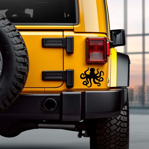 Octopus decal vinyl sticker walls windows car bumper sticker coastal ...