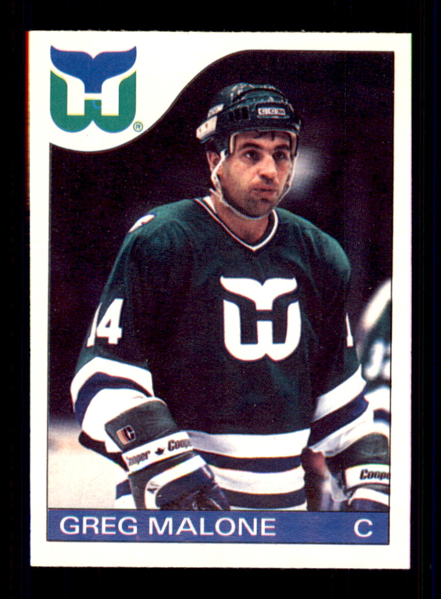 1985-86 O-Pee-Chee #118 Greg Malone - Crease Free | eBay