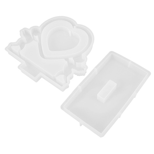 Love Photo Frame Mold Lovers Crafts Molds Heart Diy Frames Mould | eBay