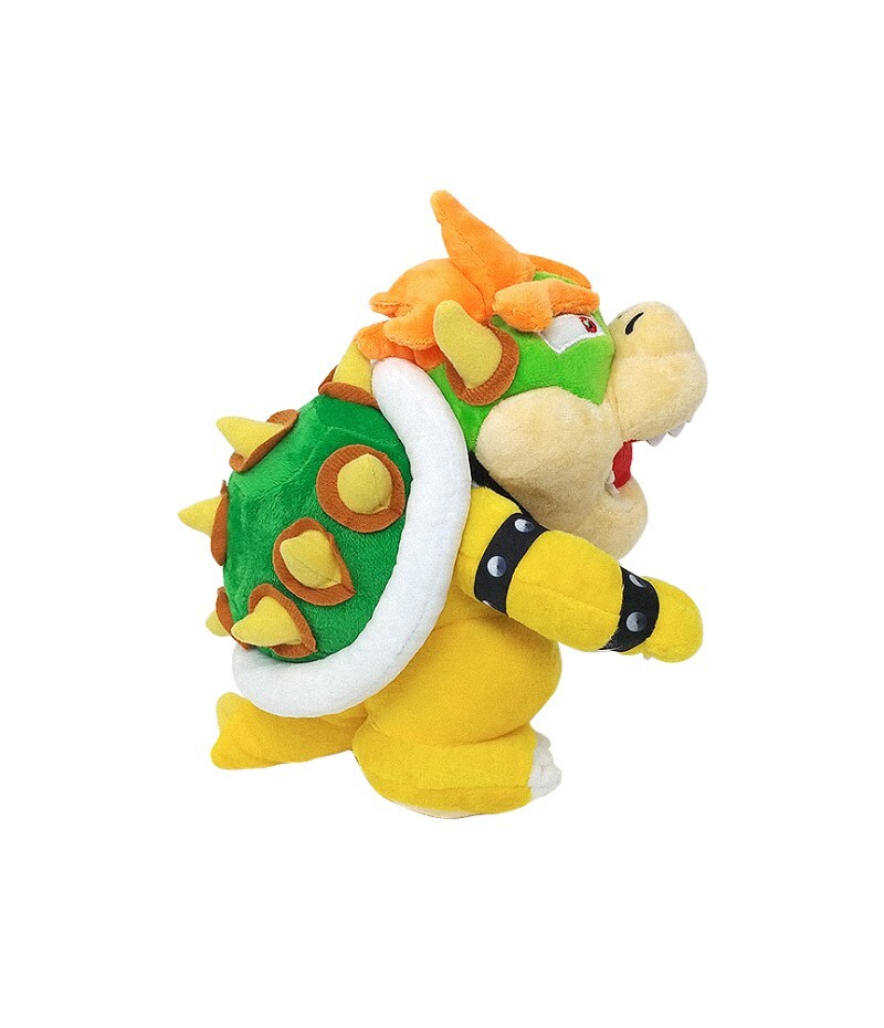 Super Mario Yellow Bowser King Koopa Large Size Stuffed Animal- 10 ...