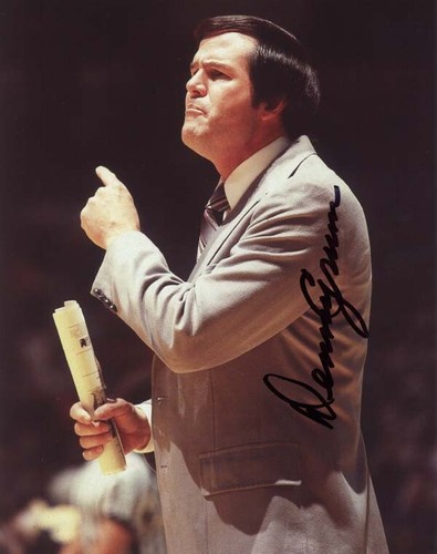 DENNY CRUM SIGNED AUTOGRAPHED 8x10 PHOTO LOUISVILLE BASKETBALL COACH ...