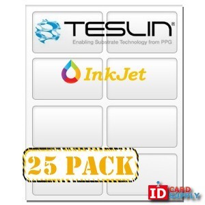 Teslin® Synthetic Paper - 8.5" x 11" Perforated 8-Up InkJet Sheet ...