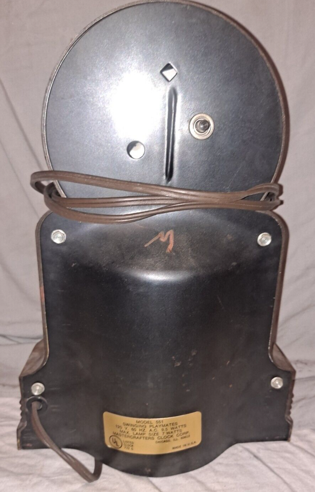 MasterCrafters model 551 animated moving Swinging Playmates clock Parts ...