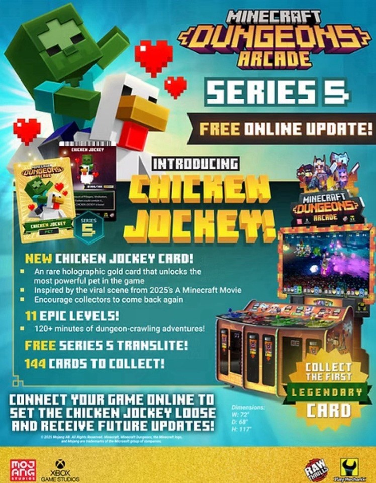 Minecraft Dungeons Arcade Cards Series 5 (NEWEST SERIES FOR 2026): You ...