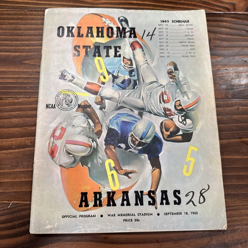 1965 Oklahoma State vs. Arkansas Razorbacks College Football Program ...