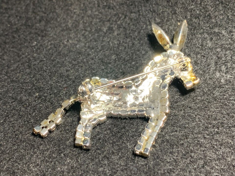 New Democrat Democratic Donkey Insignia Rhinestone Pin | eBay