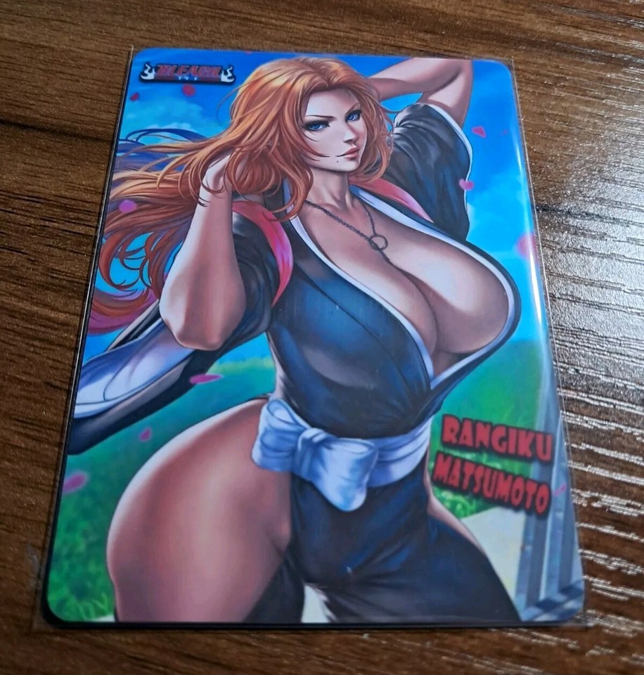 Bleach, Rangiku, Custom Art Card, SFW/NSFW, Sexy, Waifu, Double Sided Card | eBay