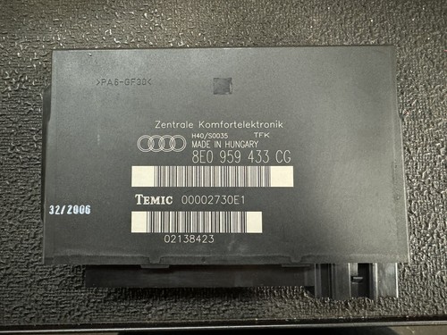 2005 - 2008 Audi A4 S4 Comfort Body Control Module Unit P: 8E0 959 433 ...