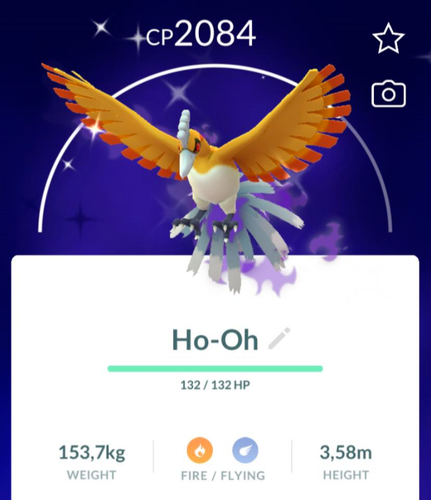 - Shiny Ho-Oh Shadow - PTC - 100k stardust+20 Candies -Description | eBay