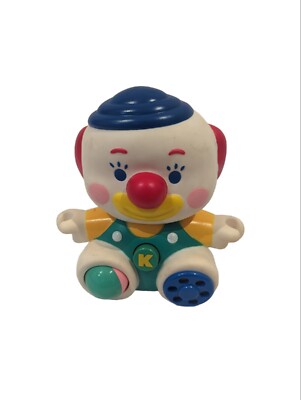 Vtg Busy Play Clown Crib Toy Plastic Rattle Baby Red Box Toy | eBay