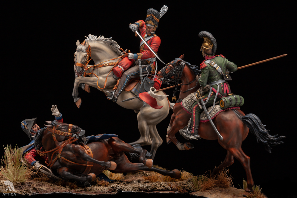 The Death of General Ponsonby Waterloo 54mm Painted Toy Soldier Pre ...