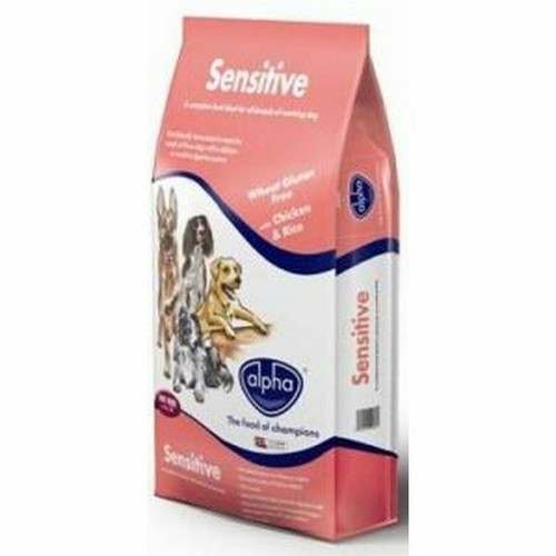 Alpha Sensitive Adult Dry Dog Food Chicken Rice Hypoallergenic Kibble ...