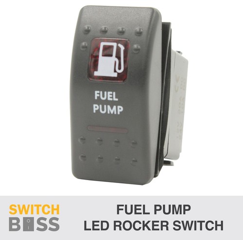 Rocker Switch FUEL PUMP - Re - LED 4x4 Boat Caravan Marine 12v | eBay
