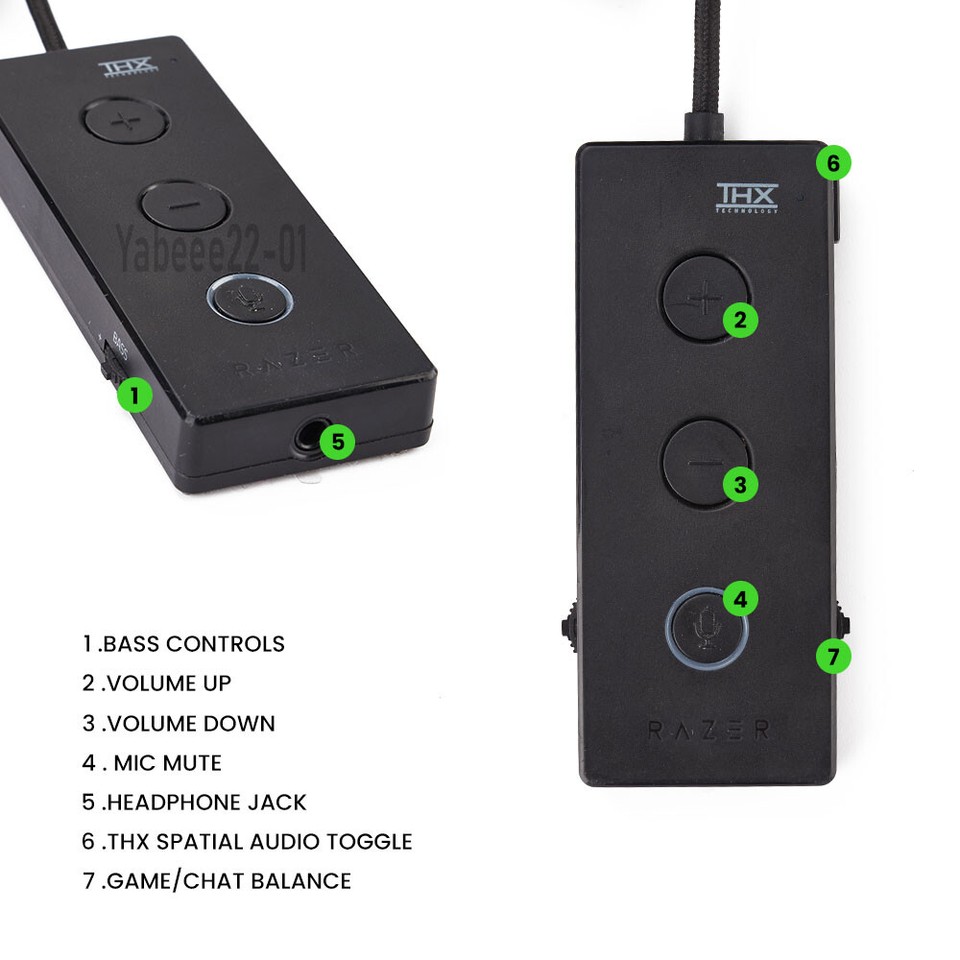 Razer Audio Controller for Kraken Tournament Edition | THX7.1 | Wired ...