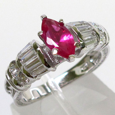CLASSY 1 CT RUBY MARQUISE CUT 925 STERLING SILVER RING SIZE 5-10 | eBay