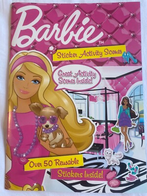 BARBIE Sticker Activity Scenes - Over 50 Reusable Stickers Inside | eBay UK