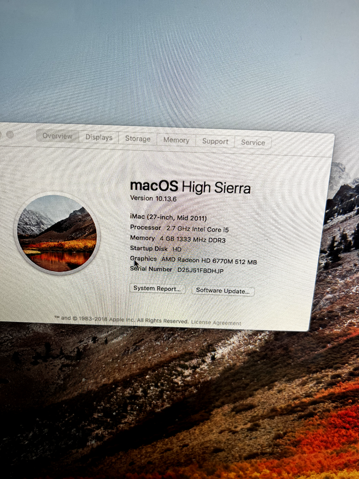 iMac 27" A1312 Mid 2011 Video Card AMD Radeon HD 6770M 512MB 730-0630-A ...