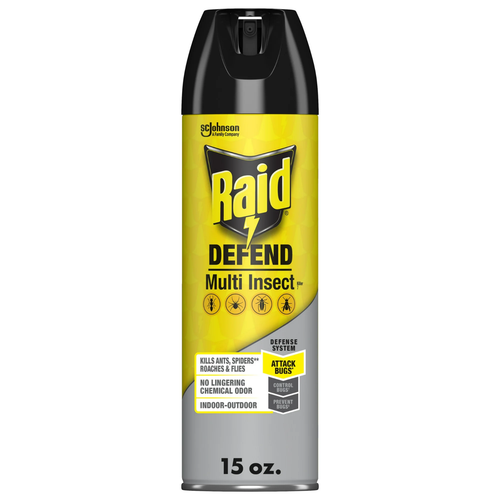 Multi Insect Killer Spray Raid 15 oz Ant Roach Spider Fly Aerosol ...