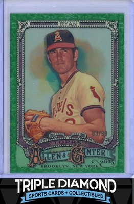 2025 Topps Allen & Ginter Nolan Ryan Green Filagree Refractor #83/99 ...