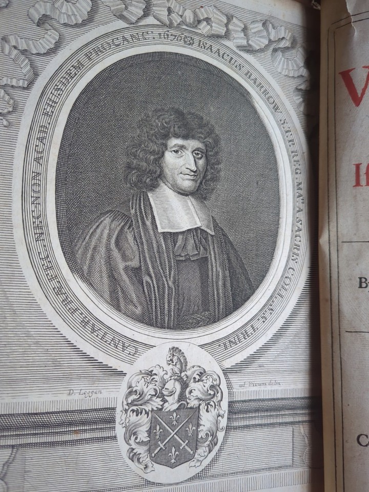 Antique 1683 The Works Of The Learned Isaac Barrow First Volume 1st ...