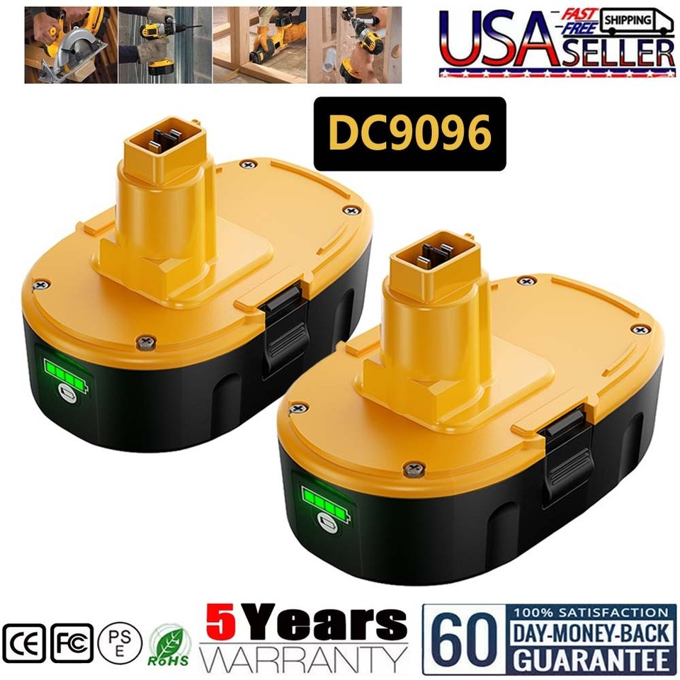 1-4PCS 8.0Ah 18V For Dewalt 18 VOLT DC9096-2,DC9098 DC9096 DC9099 Li ...