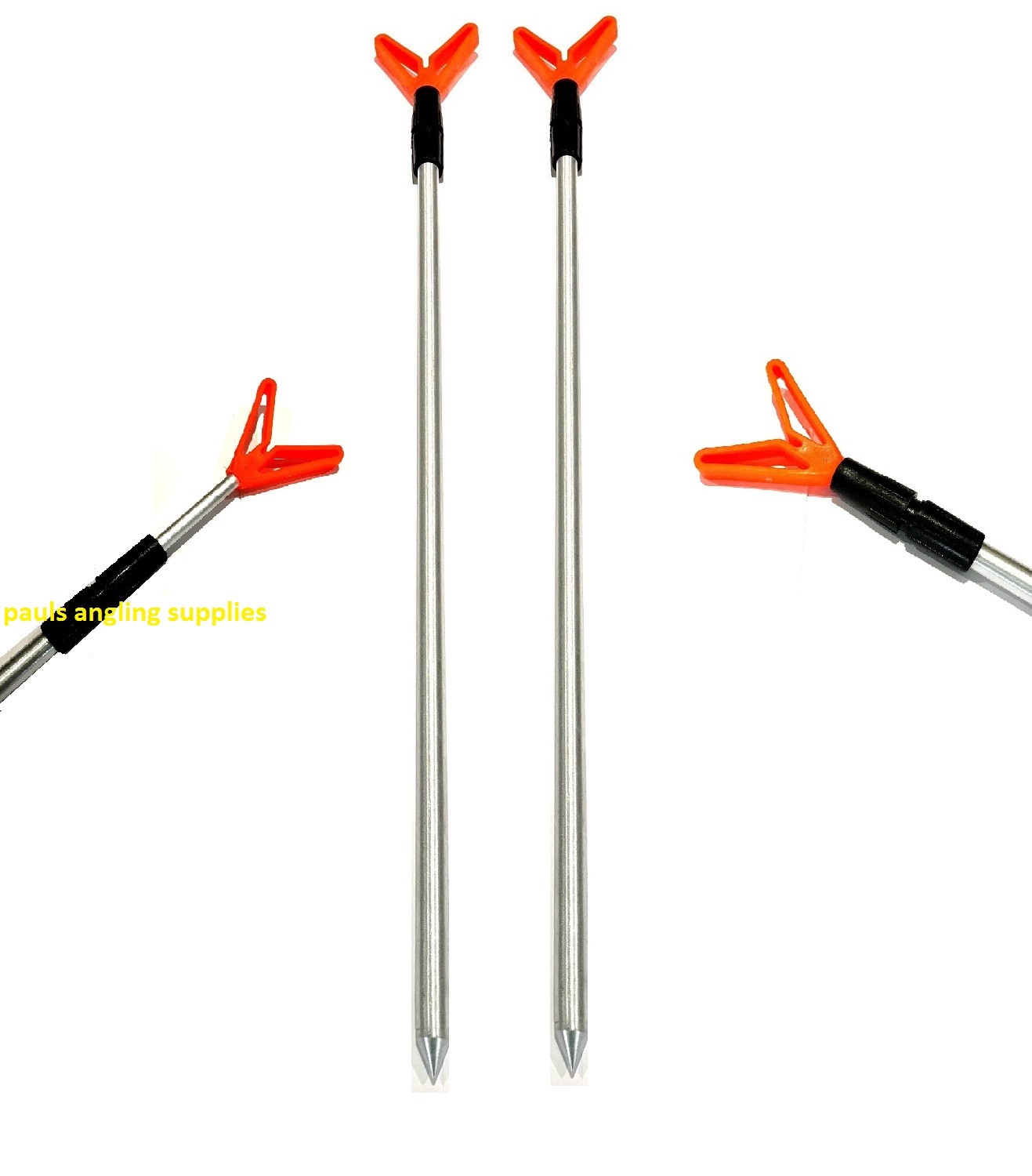 2 x Adjustable Banksticks Bank Stick & Rod Rest Heads 50-90cm | eBay