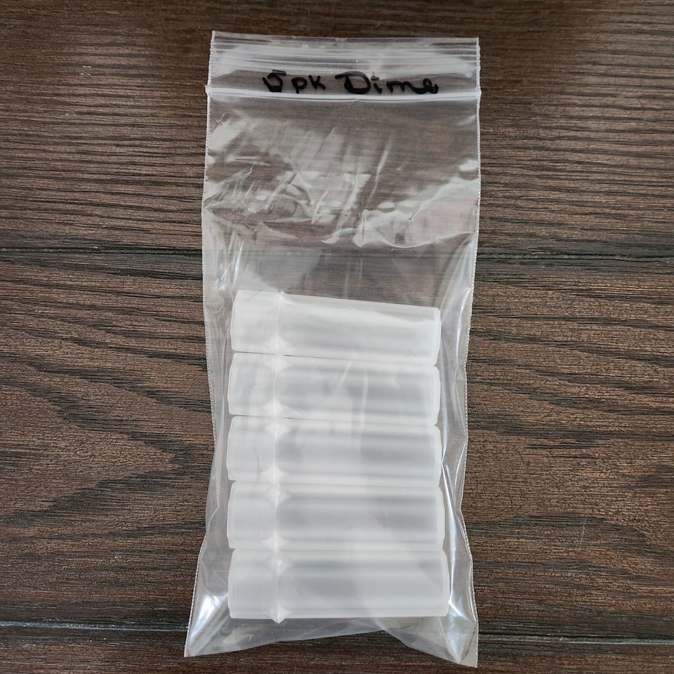 5 Guardhouse Dime Stackable Square Plastic Coin Tubes With Snap-Tight ...