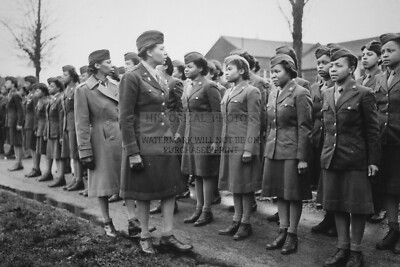 6888TH AFRICAN AMERICAN POSTAL DIRECTORY BATTALION INSPECTION WW2 4X6 ...