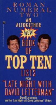 An Altogether New Book of Top Ten Lists - Paperback - ACCEPTABLE ...