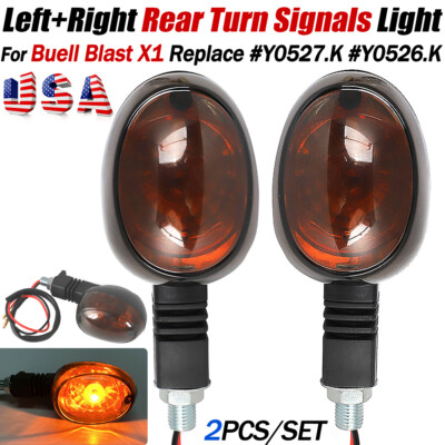 Pair For Buell Rear Turn Signals Y0527.K Y0526.K Buell Blast 2000-2010 ...